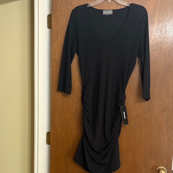Michael Stars | Dresses | Michael Stars Elegant Black 34 Sleeve Dress ...